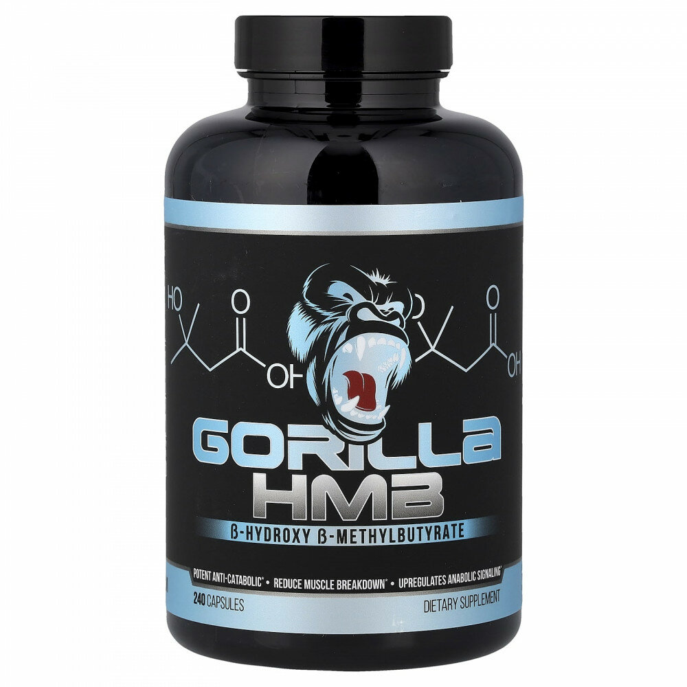 Gorilla Mind, HMB, 240 капсул (500 мг в 1 капсуле)