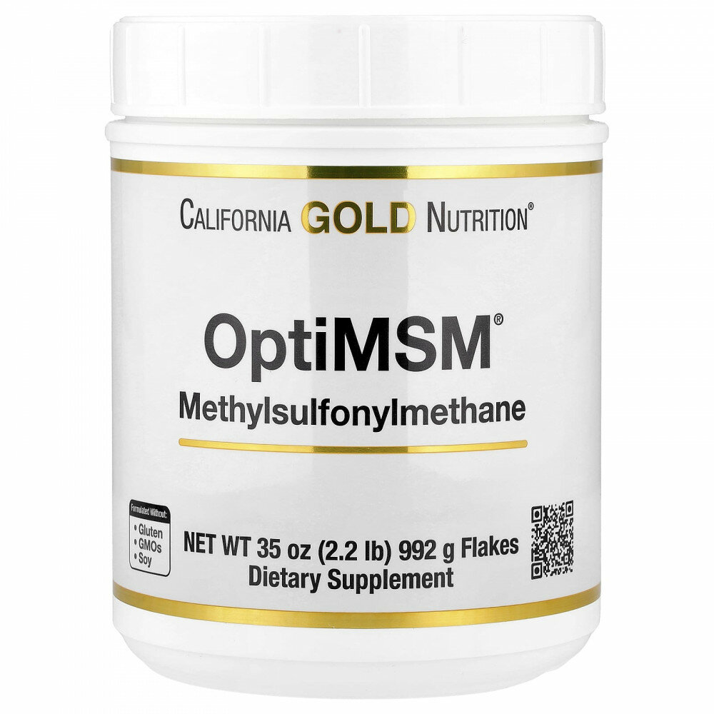 California Gold Nutrition, OptiMSM® в хлопьях, 992 г (35 унций)