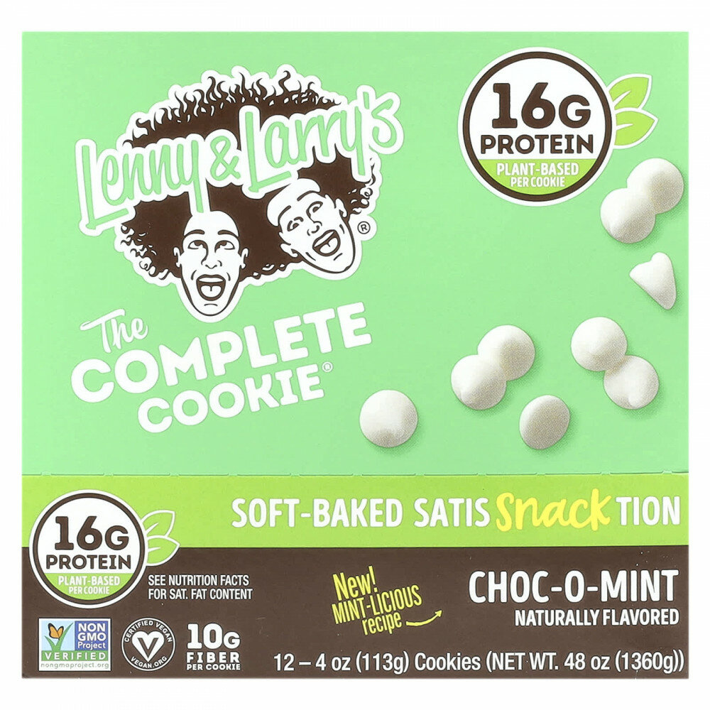 Lenny & Larry's, The Complete Cookie®, шоколад с мятой, 12 видов печенья, 113 г (4 унции)