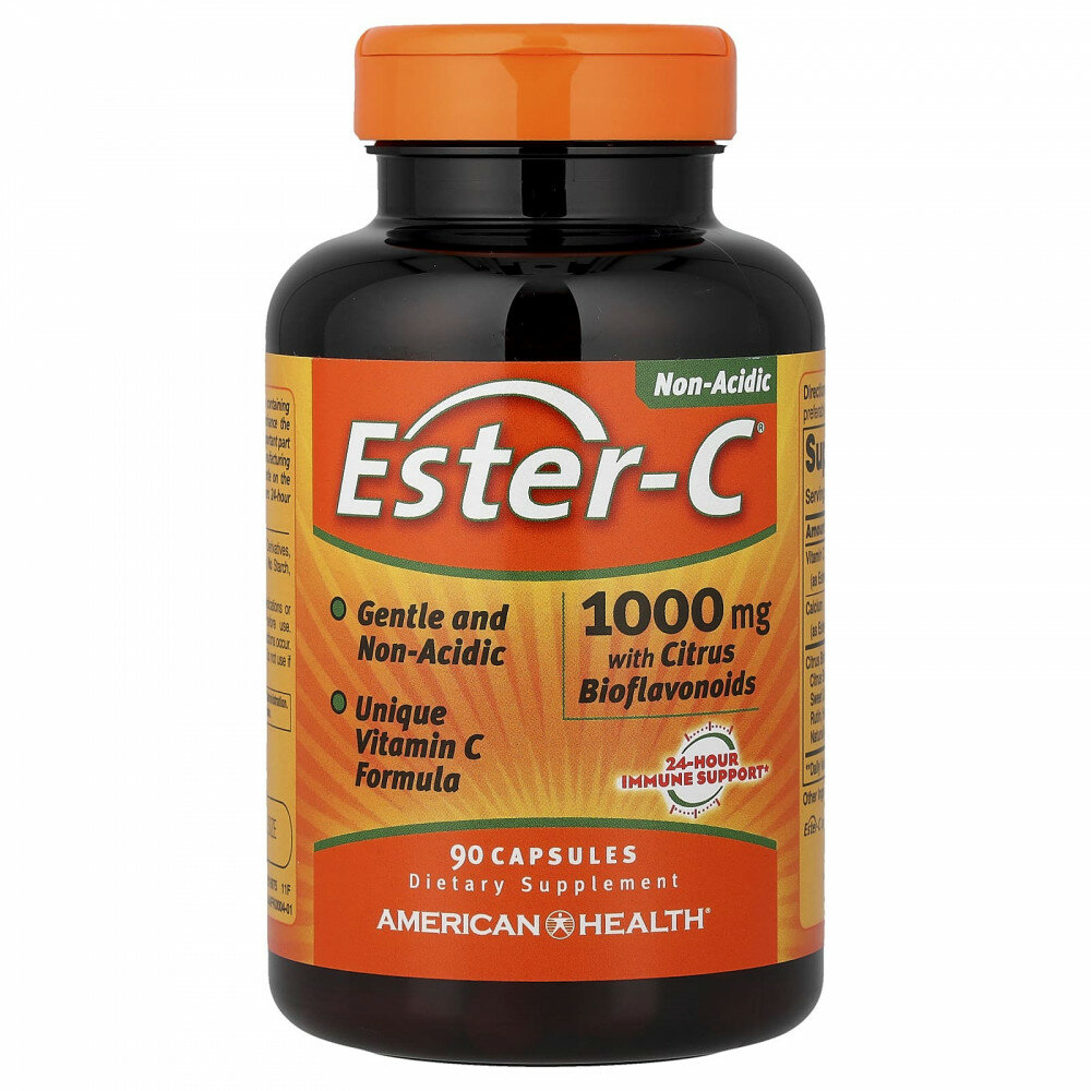 American Health, Ester-C® с цитрусовыми биофлавоноидами, 90 капсул
