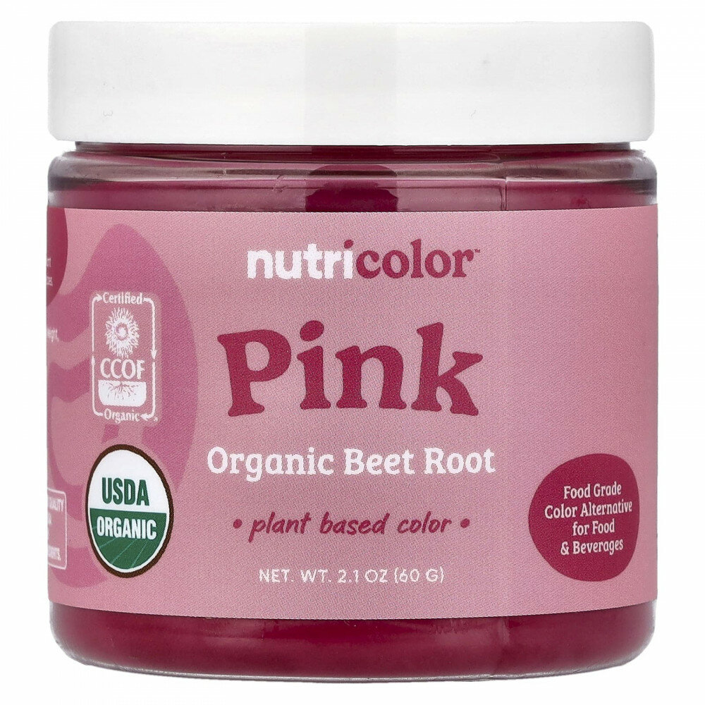 Nutricost, Nutricolor™, розовый корнеплод органической свеклы, 60 г (2,1 унции)