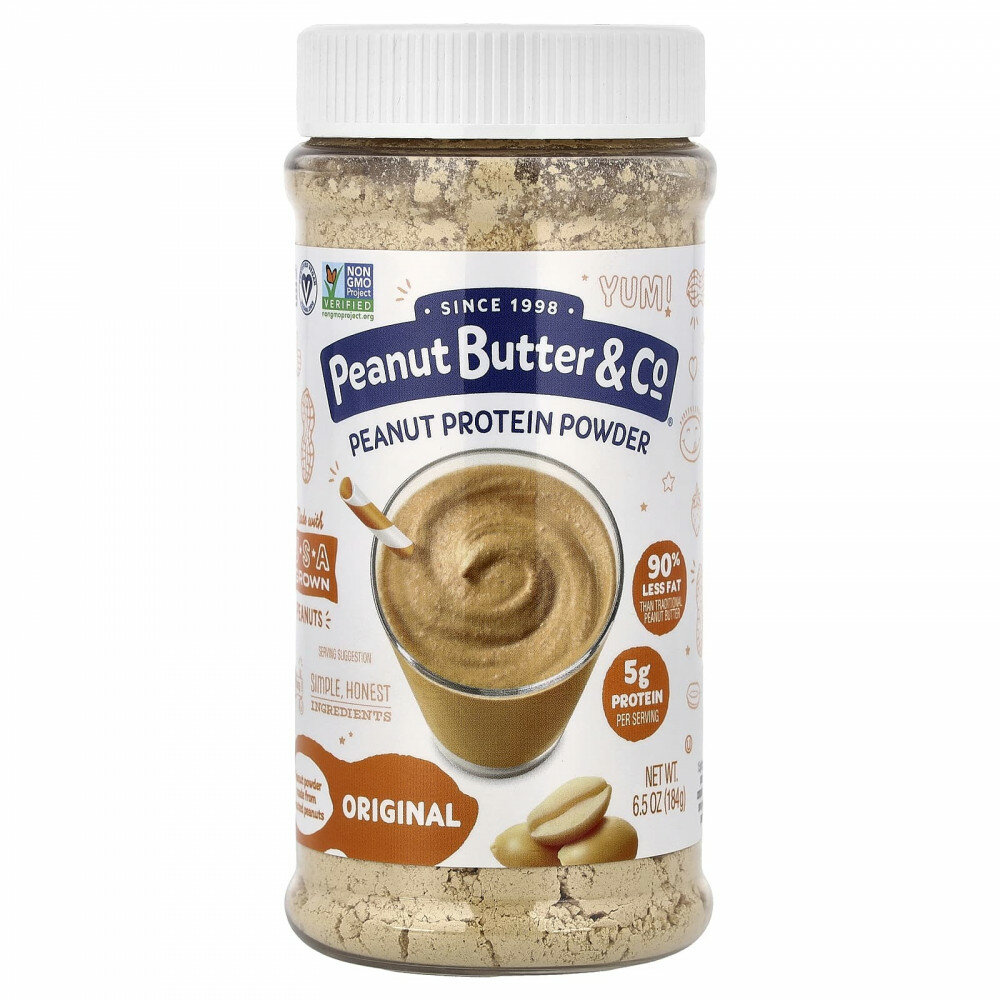 Peanut Butter & Co, арахисовый протеиновый порошок, оригинальный вкус, 184 г (6,5 унции)