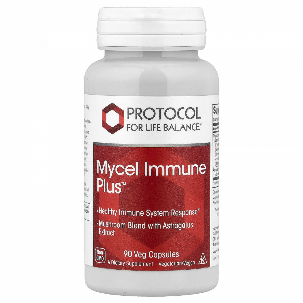 Protocol for Life Balance, Mycel Immune Plus™, 90 растительных капсул