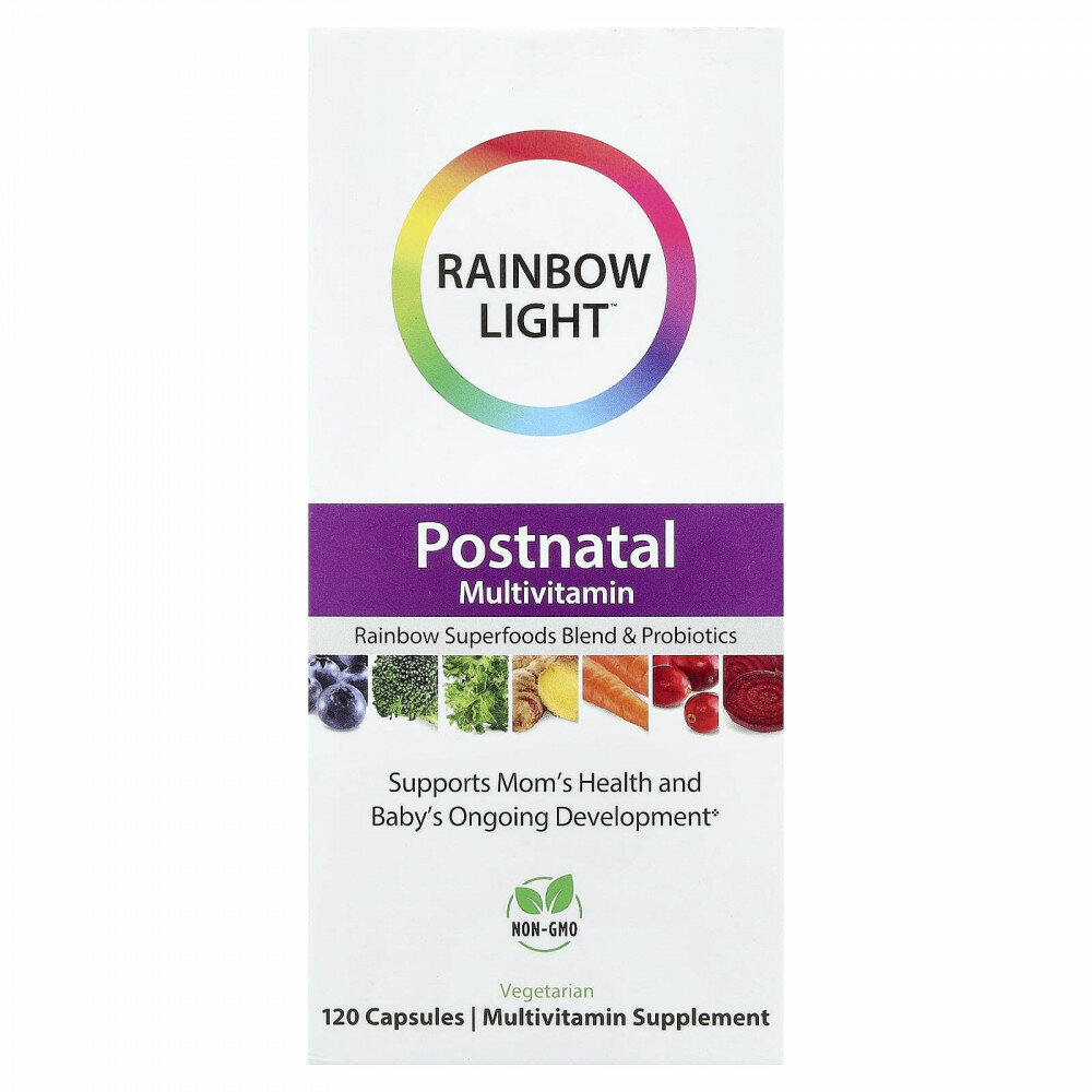 Rainbow Light, мультивитамины для послеродового периода, 120 капсул