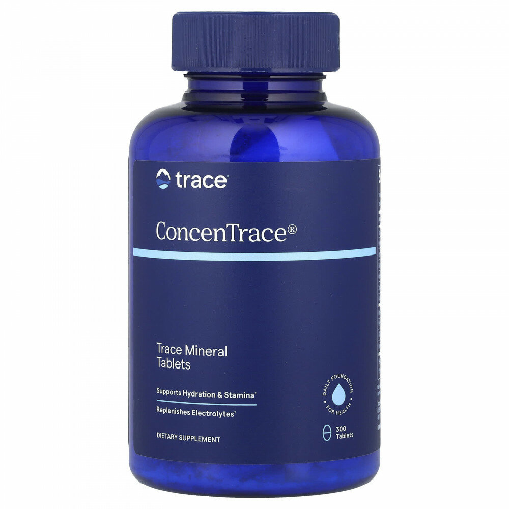 ConcenTrace, таблетки с минералами и микроэлементами, 300 таблеток