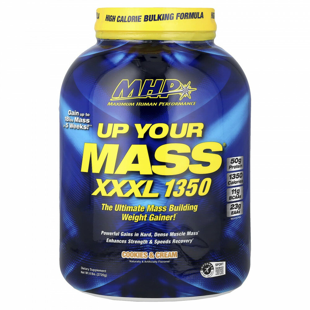 MHP, Up Your Mass®, XXXL 1350, печенье с кремом, 2720 г (6 фунтов)