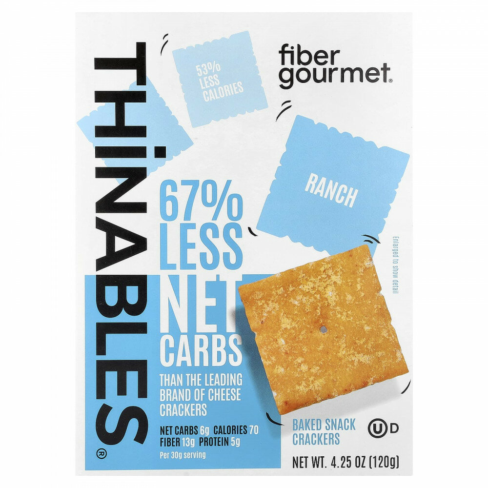 Fiber Gourmet, Thinables®, Ranch, 120 г (4,25 унции)