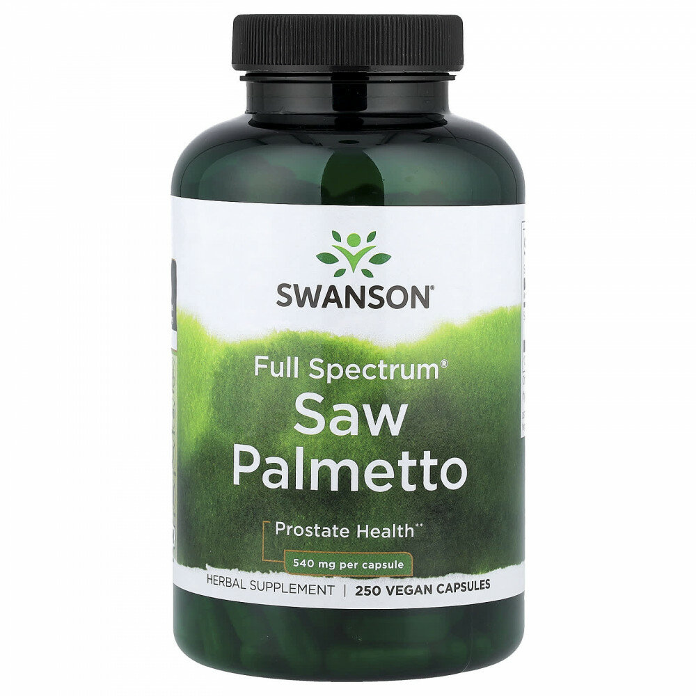 Swanson, Full Spectrum Saw Palmetto, 540 мг, 250 капсул