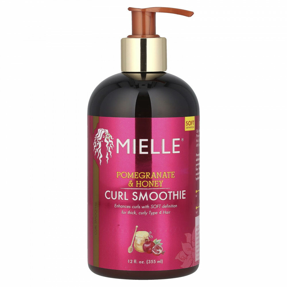 Mielle, Curl Smoothie, смузи, гранат и мед, 355 мл (12 жидк. унций)