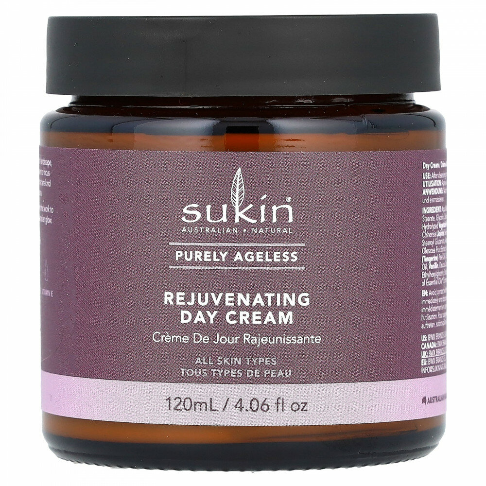 Sukin, Purely Ageless, омолаживающий дневной крем, 120 мл (4,06 жидк. унции)