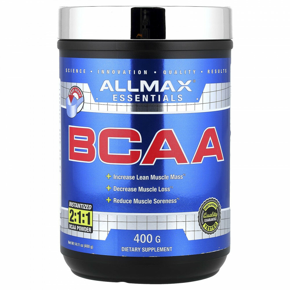ALLMAX, Essentials, аминокислоты с разветвленной цепью, 400 г (14,11 унции)