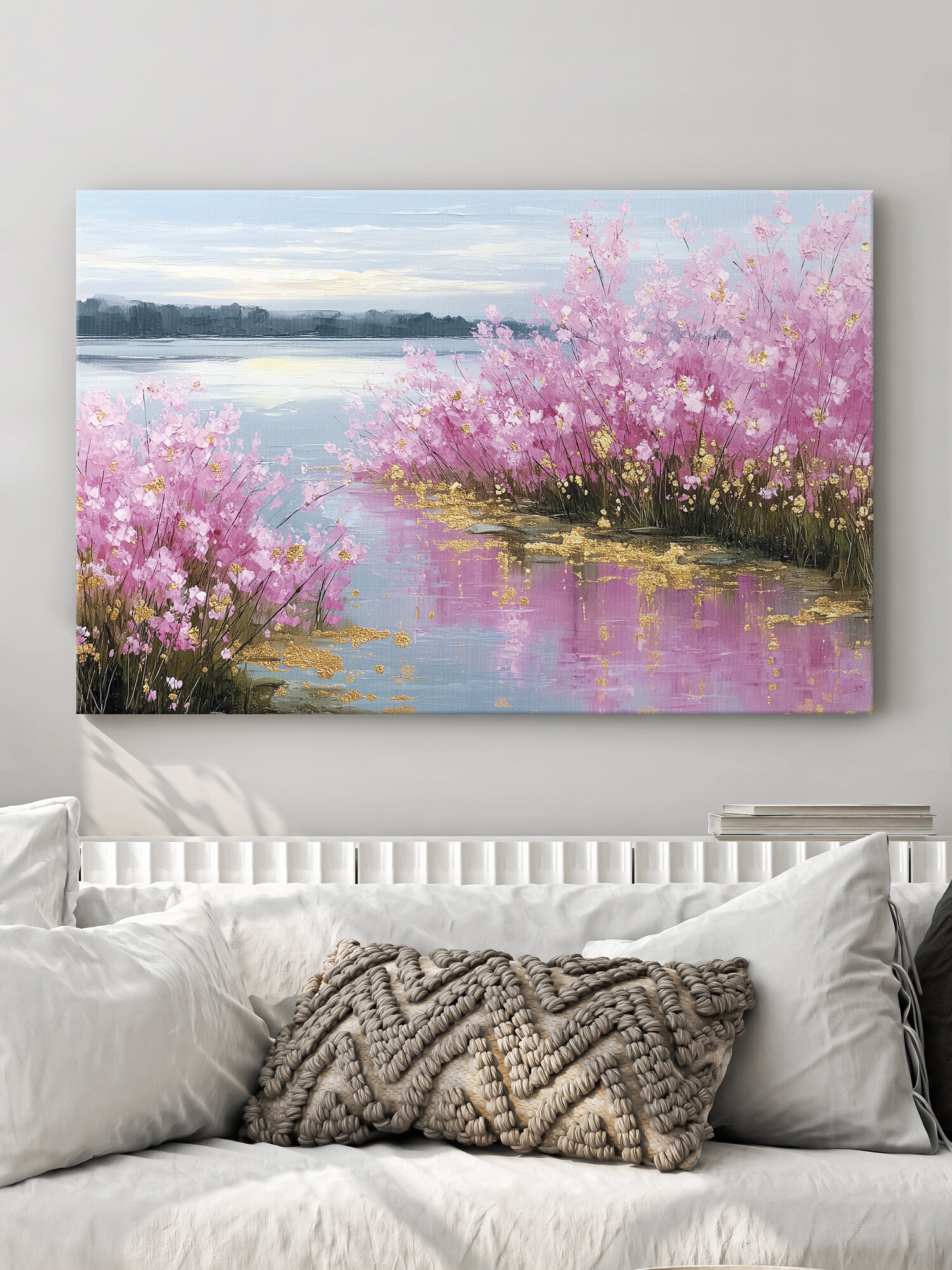 Большая картина Postermarket "Пейзаж" на холсте с подрамником 60х90 см