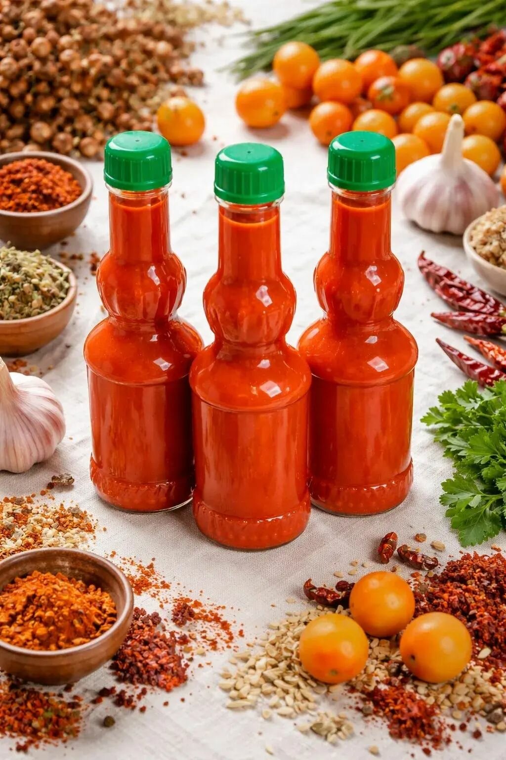 Набор 3 бут - Пряный соус из оранжевой сливы с куркумой без сахара/без химии, ремесленный ткемали 3шт*270г