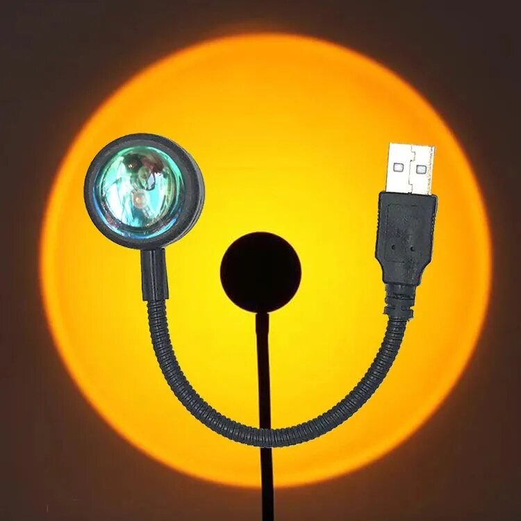 Светодиодный USB-проектор, настенная лампа с неоновыми лампочками для спальни, гостиной