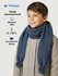 Шарф NIKASTYLE для мальчиков,140х15 см, Джинс
