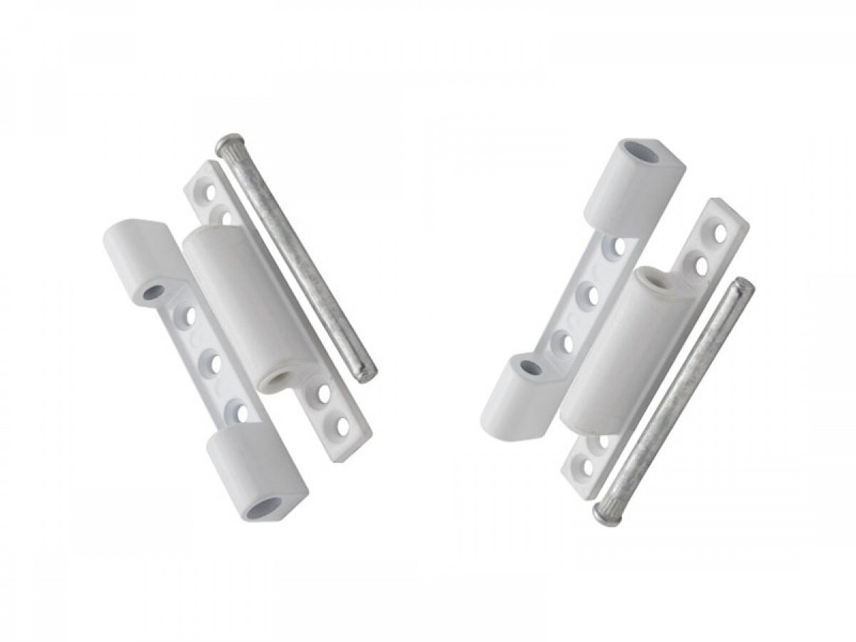 Нерегулируемые петли 75 мм для окон и легких дверей, комплект 2 штуки