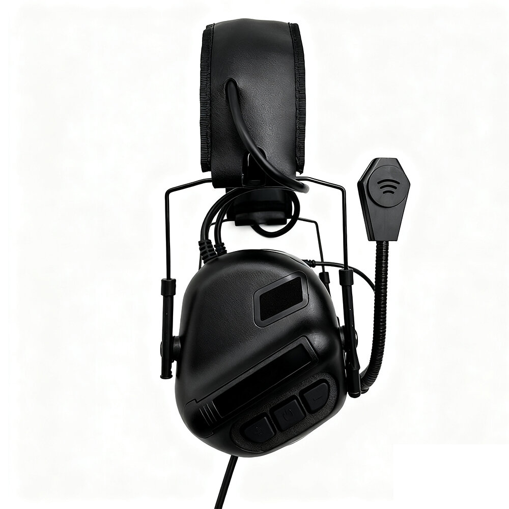 Тактическая гарнитура Регулируемая прочная с микрофоном для портативной рации Baofeng AR-152 для охоты, тира