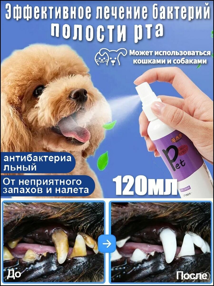 Эксклюзивный спрей для гигиены ротовой полости питомца