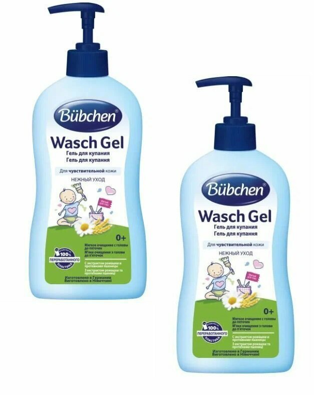Гель Bübchen для купания 400 мл, 2шт