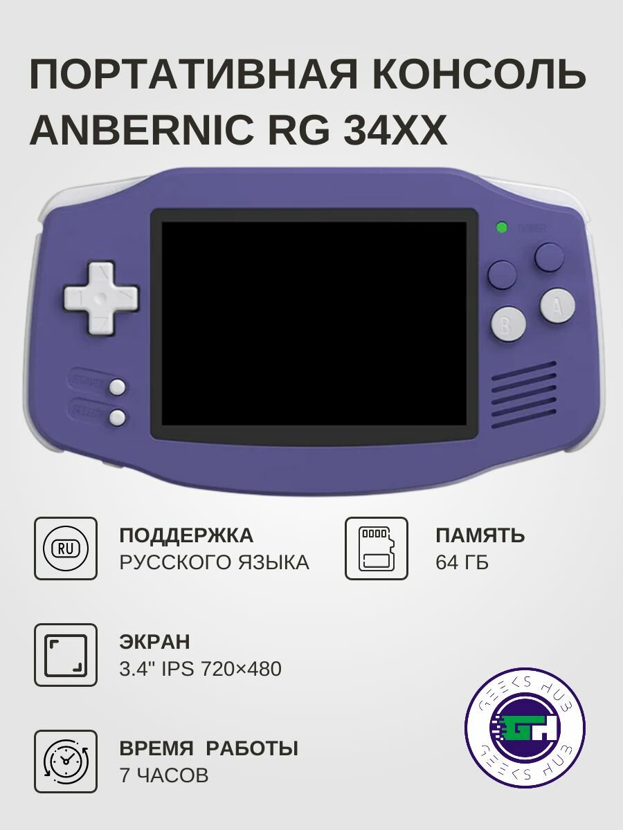 Портативная игровая приставка Anbernic RG 34XX