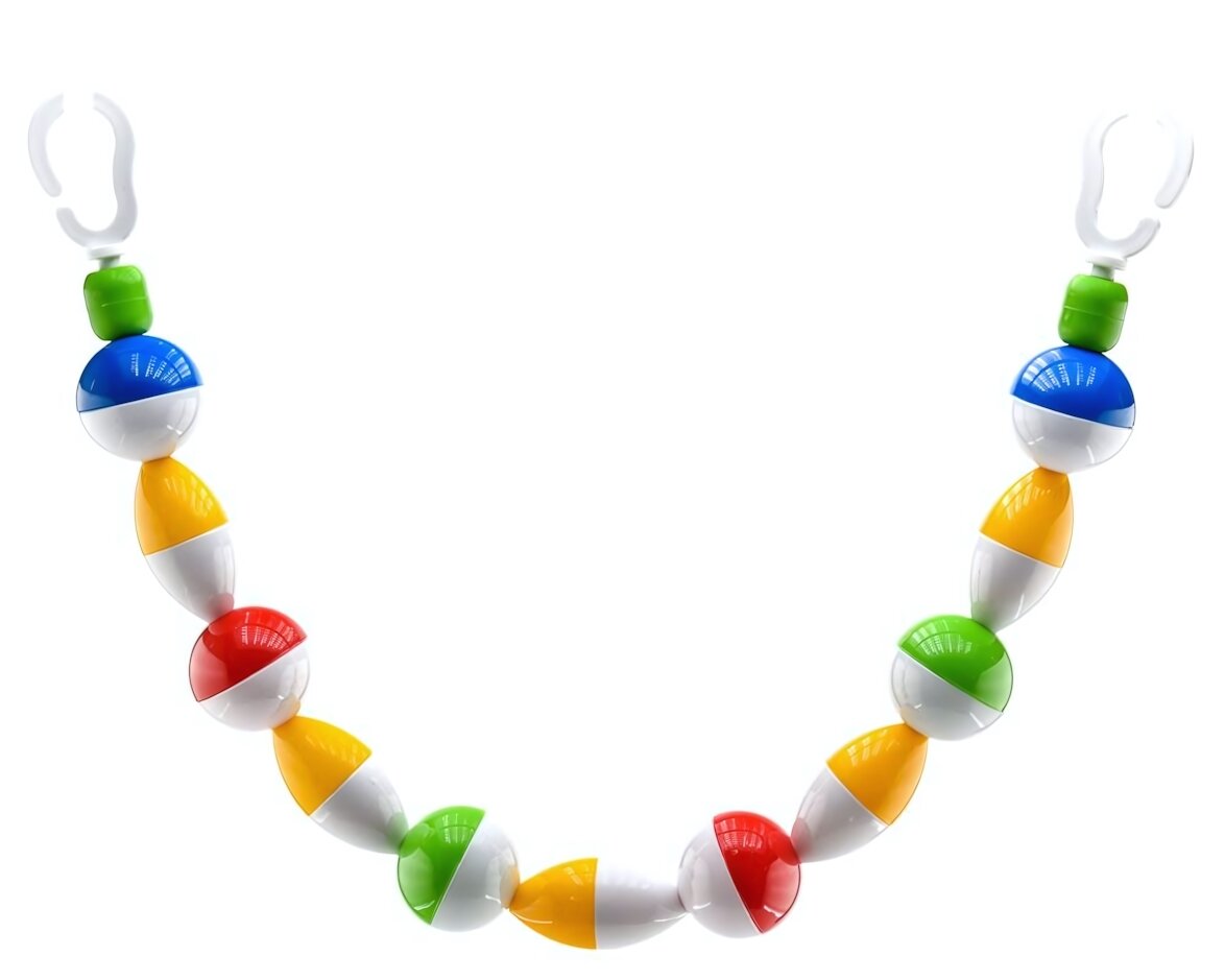 Подвеска-погремушка "Радуга" Аэлита, на кроватку и коляску, пластик, яркая, для развития зрения и слуха