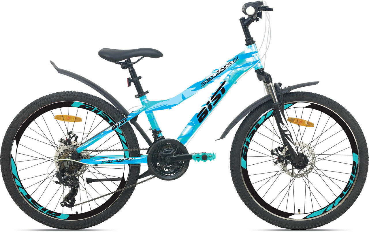 Велосипед AIST Rosy Junior 2.1 24" 2025 (требует финальной сборки), Цвет голубой