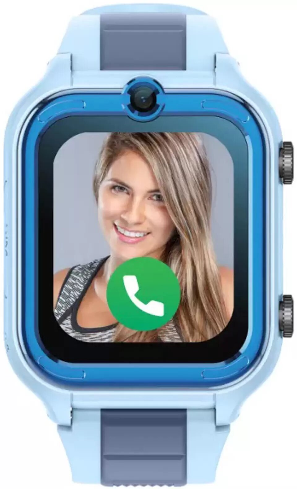 Умные часы Leef "Singular", голубые, для детей, GPS-трекер, функция SOS