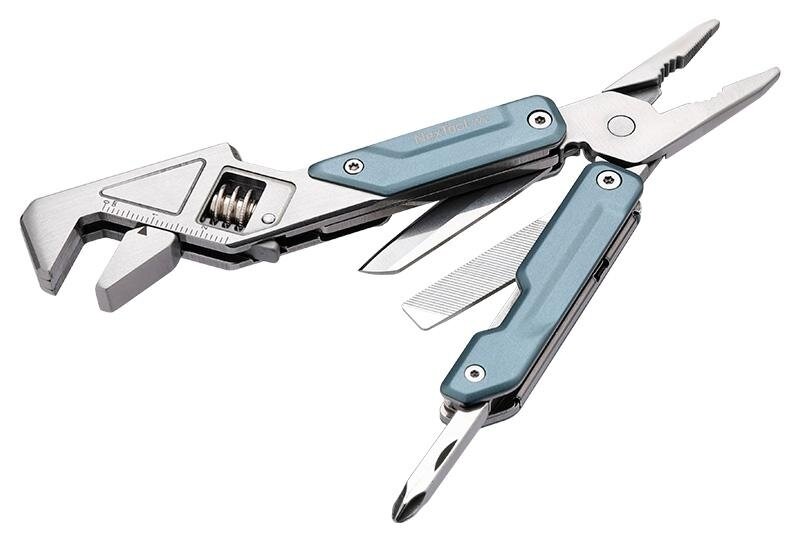 Мультитул NexTool Light Wrench W2 NE20293, серебристый, стальной, многофункциональный