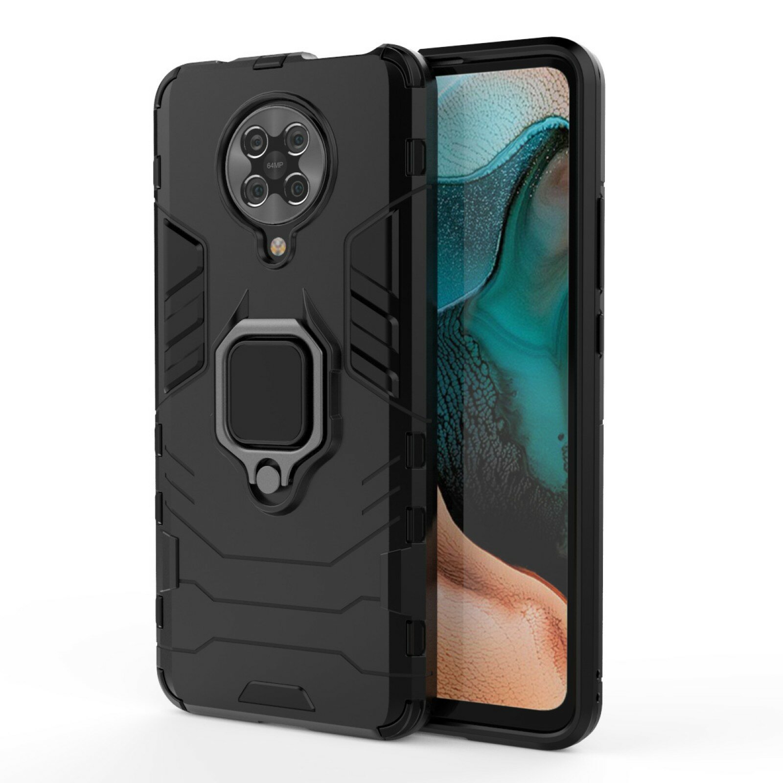 Чехол-бампер MyPads для Redmi K30 Pro и Xiaomi Poco F2 Pro противоударный черный