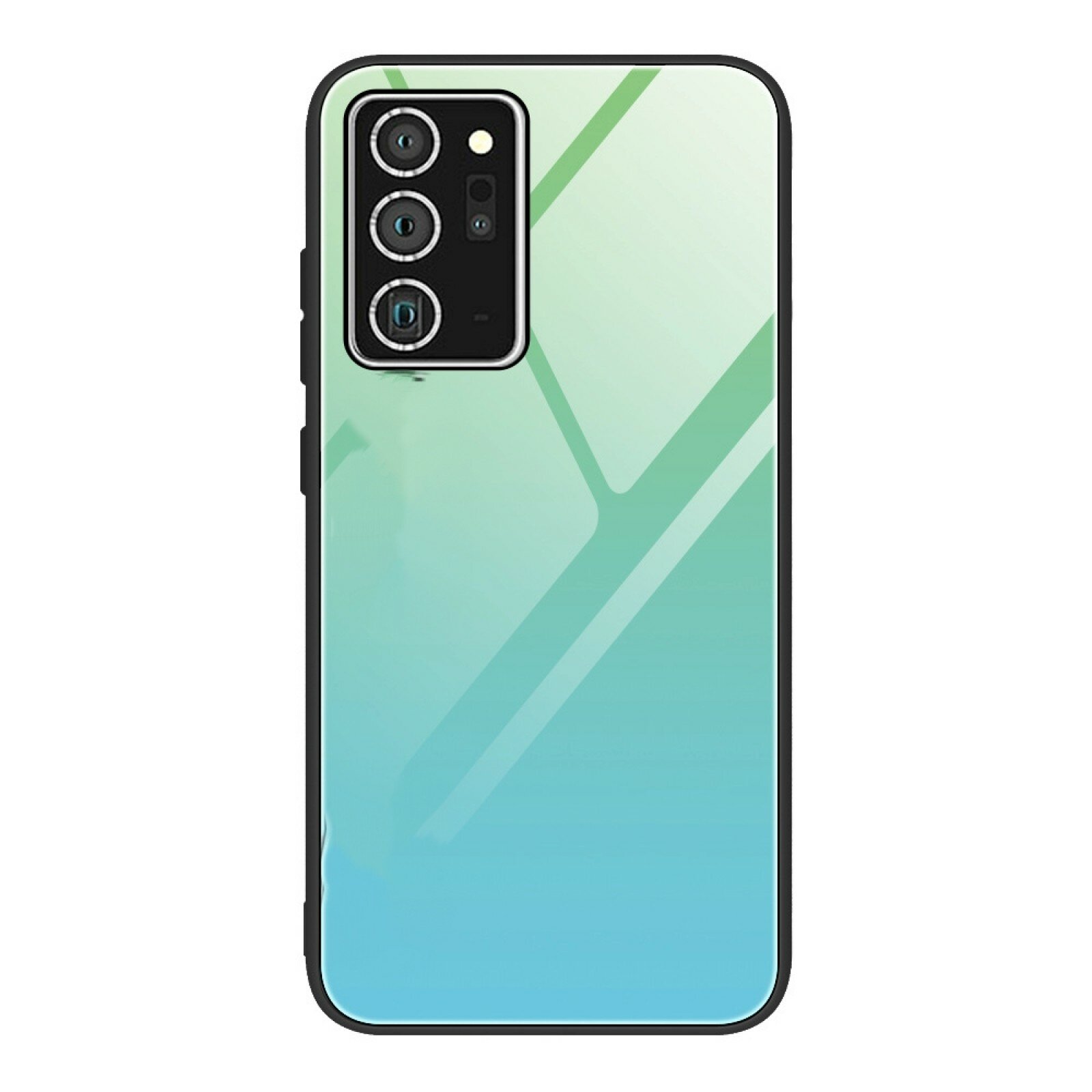 Чехол-бампер MyPads для Samsung Galaxy M31s SM-M317F из закаленного стекла с градиентным эффектом