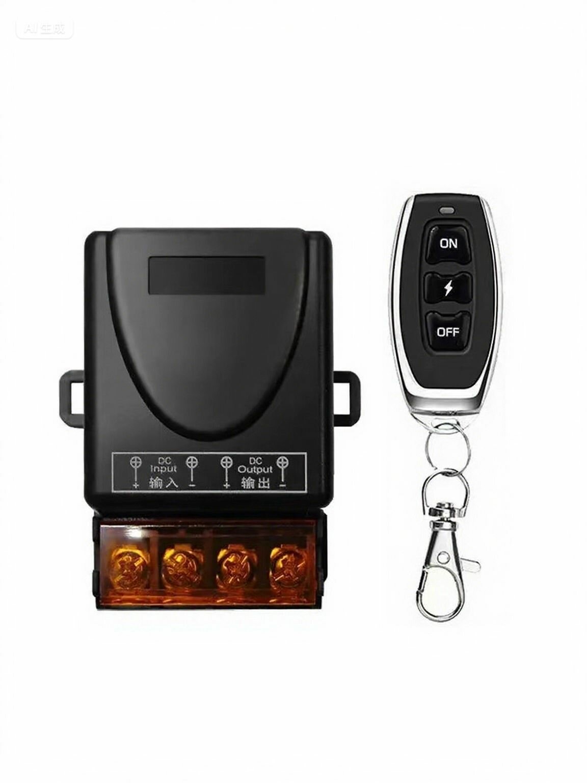 Радиоуправляемое реле+ пульт DC 12V 24V 30A 433МГц для ворот, шлагбаумов, Со вспышкой для светильника, двери водяного насоса