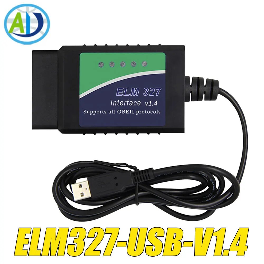 ELM327 USB-сканер V1.4/1,5/2,1 оригинальный PIC18F25K80 FTDI FT232RL OBD2 сканер для USB V1.4