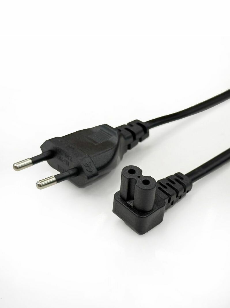 Сетевой кабель питания (угловой) 220V 2-PIN (1,5 м) для PS2, PS3, PS4, PS5