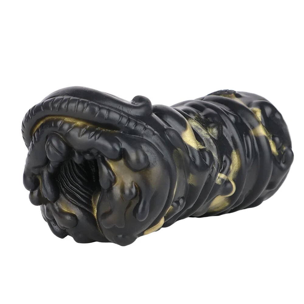 Мастурбатор GEEBA из мягкого силикона, карманная вагина, реалистичная имитация влагалища, Black glod