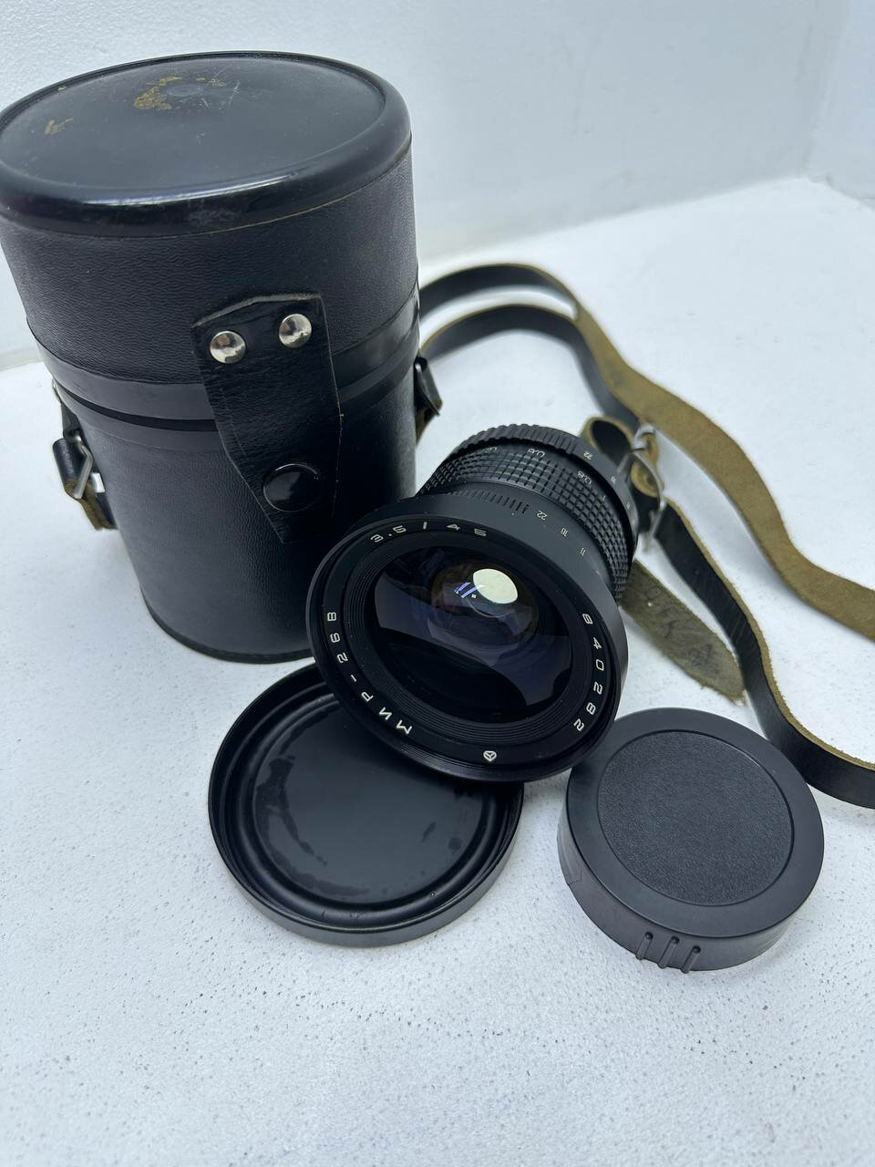 Объектив Мир-26Б, мануальный, 3.5, 45 мм, производство СССР, 1983 год