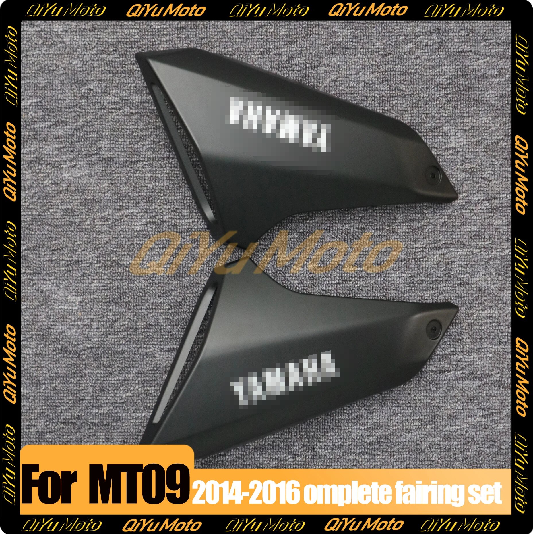 Для Yamaha MT09 FZ09 FZ-09 MT-09 2014 2015 2016, обтекатель бокового бака мотоцикла, Черный, J