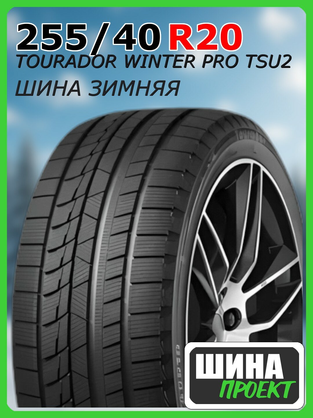 Шина зимняя нешипованная TOURADOR 255/40/20 V 101 WINTER PRO TSU2 для легковых автомобилей TR919