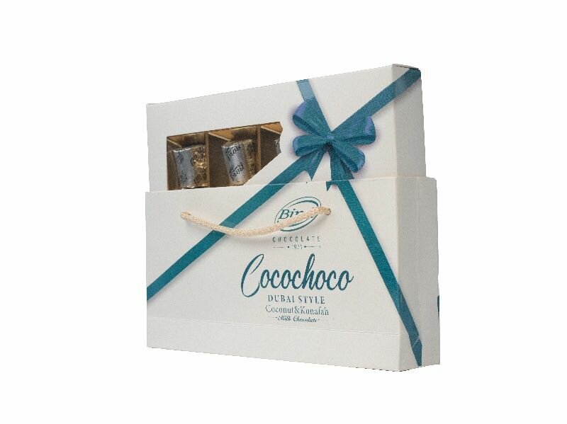 Конфеты BIND молочный шоколад с кокосом и начинкой кадайф, в сумочке 120г