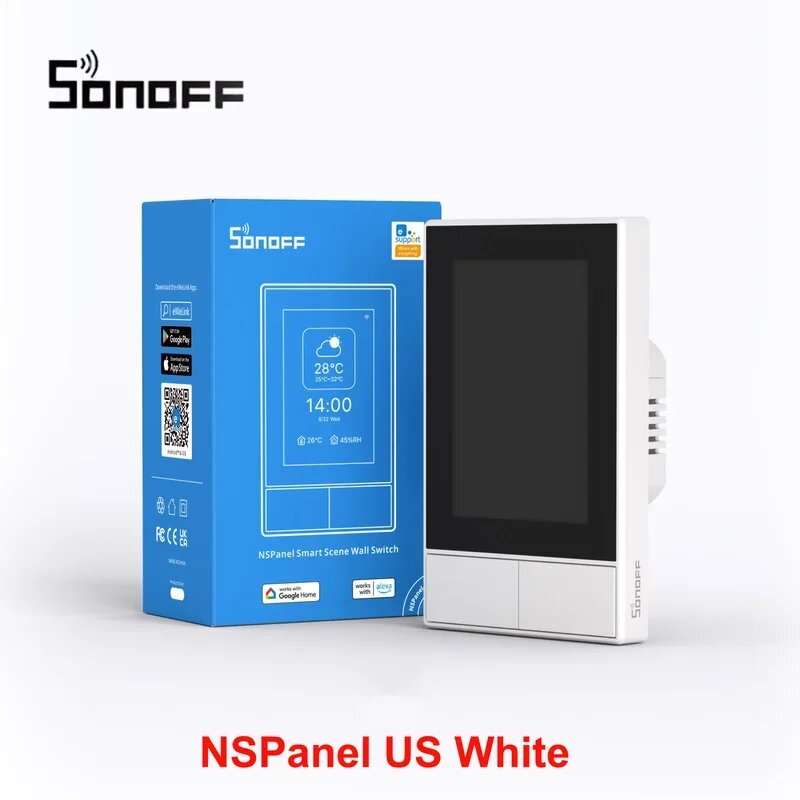 SONOFF NSPanel Умный настенный выключатель Wi-Fi US White
