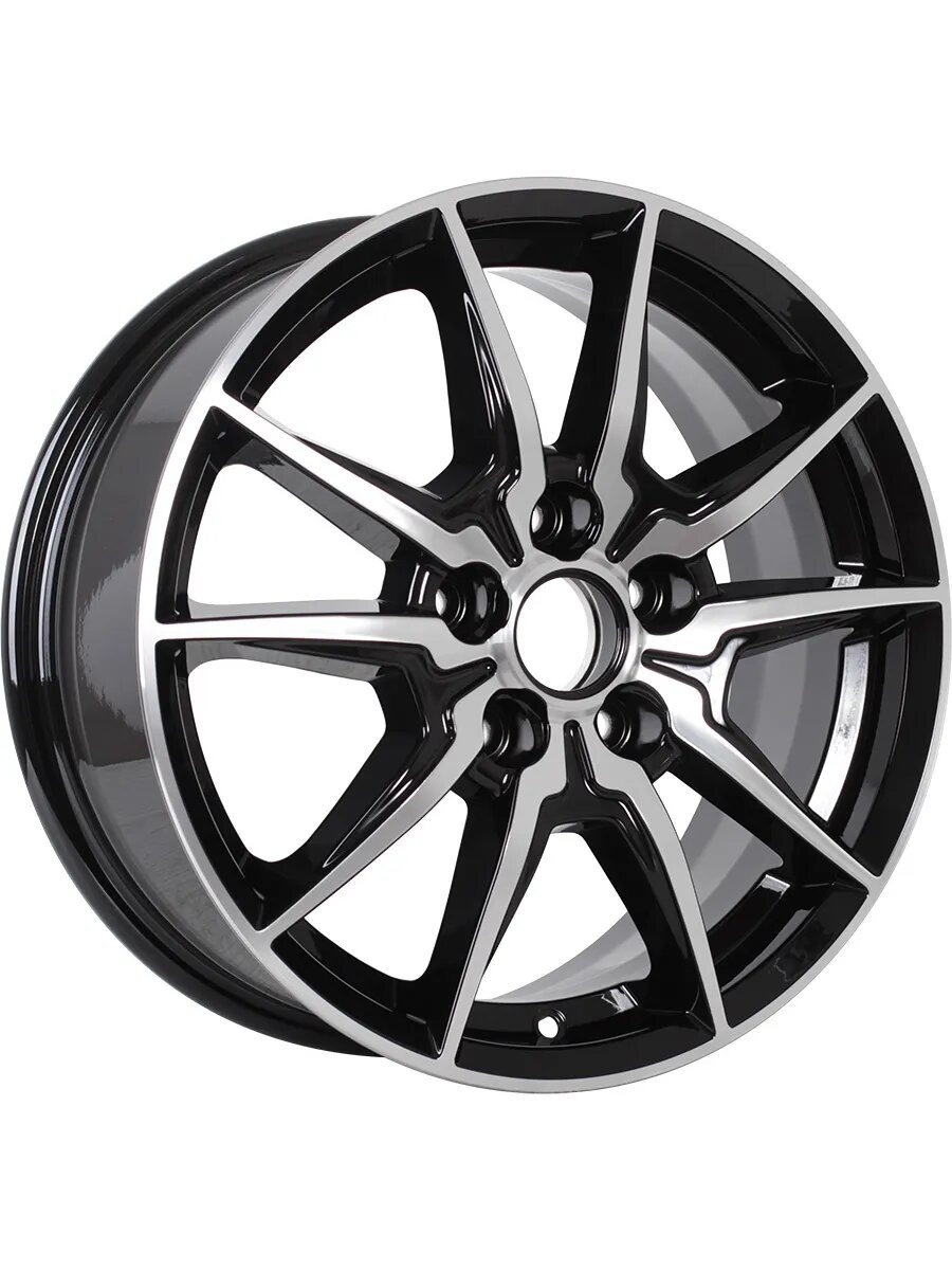 КиК Адамар R16 5x100 ET40 D67.1 Черный с полировкой