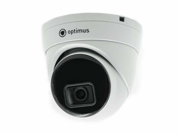 Optimus Smart IP-P042.1(2.8)MDHL Купольная антивандальная IP видеокамера, 2Мп, фокус 2,7мм, подсветка до 35 м, micro-SD карта до 1Тб, встроенный микрофон, интеллект. Функции, PoE