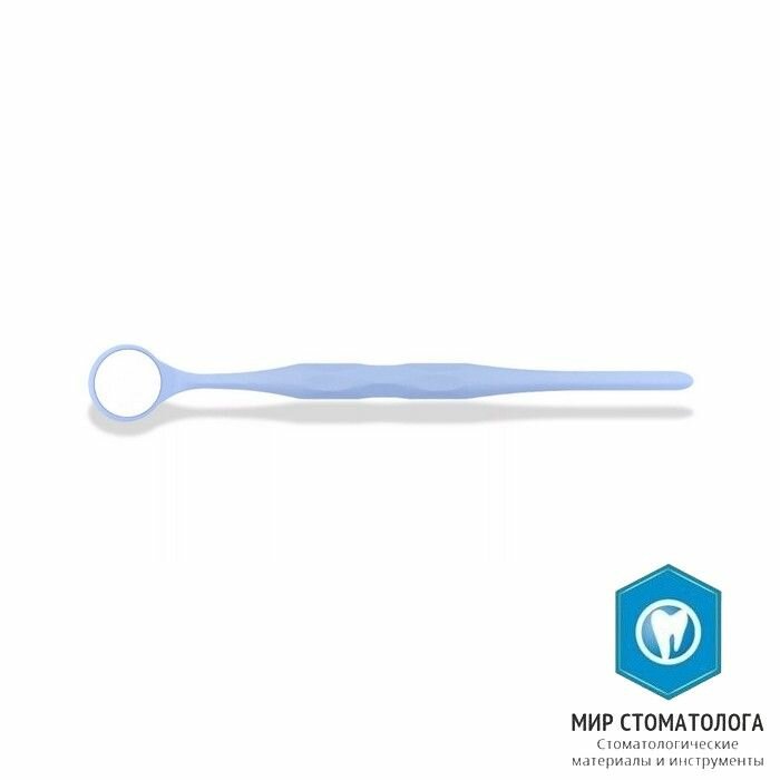 Ультраяркое родиевое зеркало с ручкой RELAX FS ULTRA 22 мм голубое