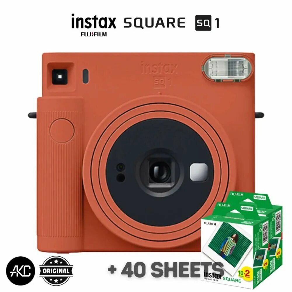 Фотоаппарат мгновенной печати Fujifilm Instax SQ1 + Ремешок + Аккумулятор + 40 Пленка