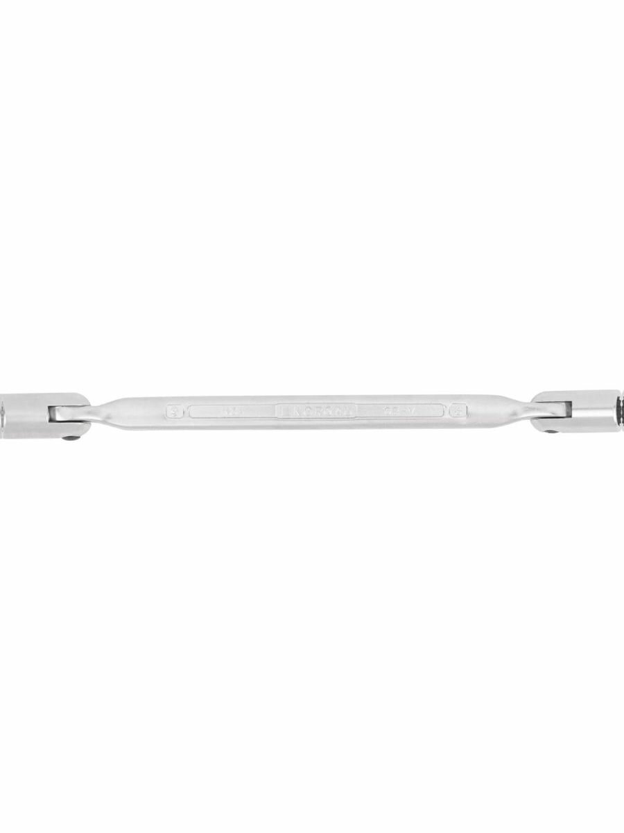 Ключ гаечный 8х9 мм NORGAU Industrial двусторонний, HРM High precision machining, торцевой шарнирный профиль