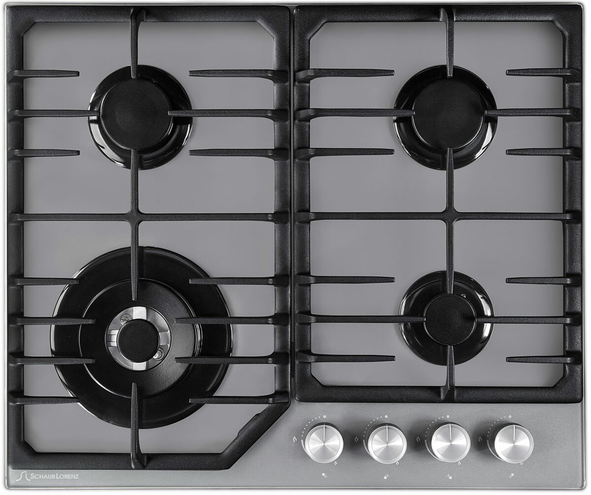 Варочная панель газовая Schaub Lorenz SLK GG6018 серый, закаленное стекло