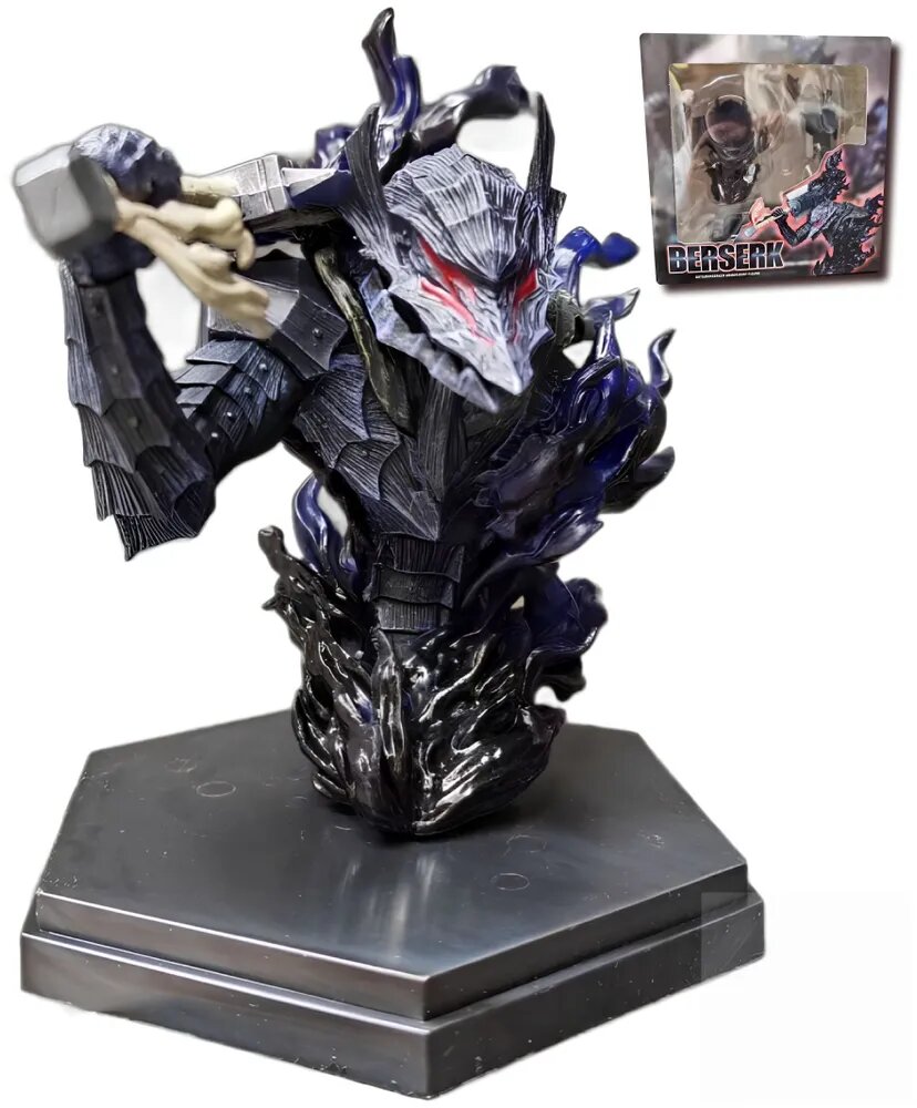 Фигурка Берсерк Гатс, Черный мечник / Berserk Guts armor, Black Soldier bust (12см)