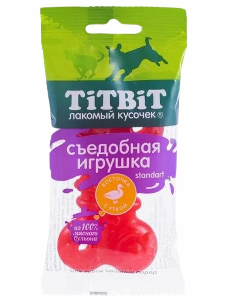 Съедобная игрушка standart Косточка с уткой 50 г