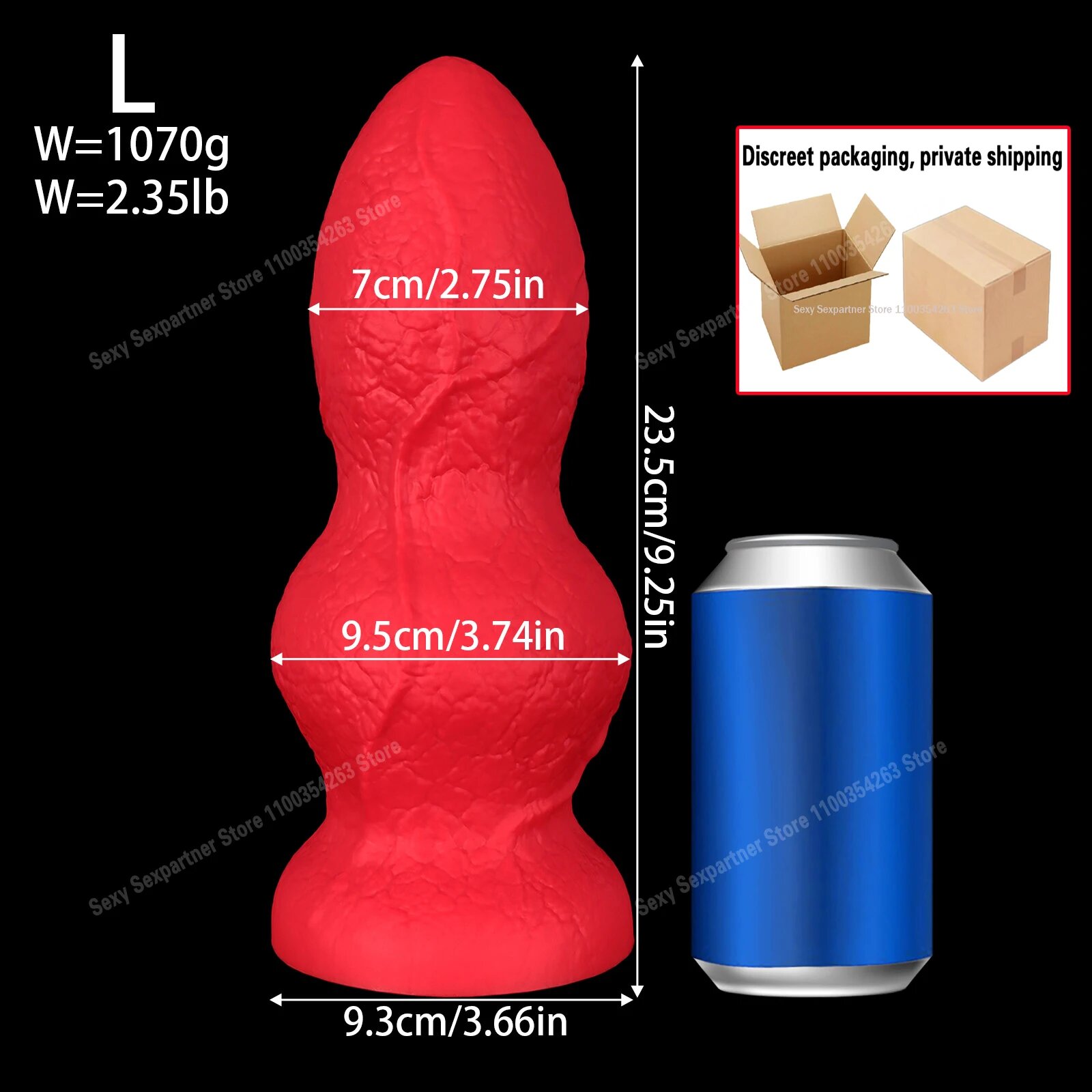 Новая огромная силиконовая анальная пробка Гигантская задница Анальная пробка Стимуляция точки G L