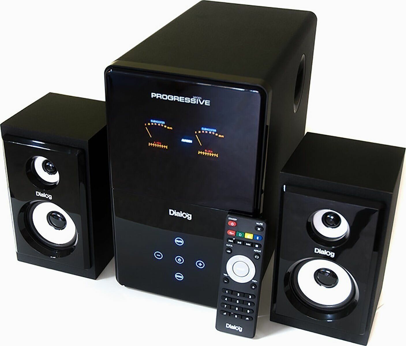 Колонки Dialog Progressive AP-220 черный 2.1, 30W 2 15W RMS, USB SD reader