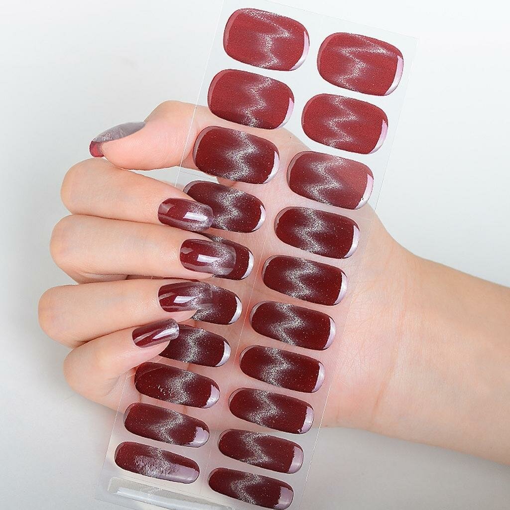 Градиентные самоклеящиеся наклейки для ногтей, JMY019